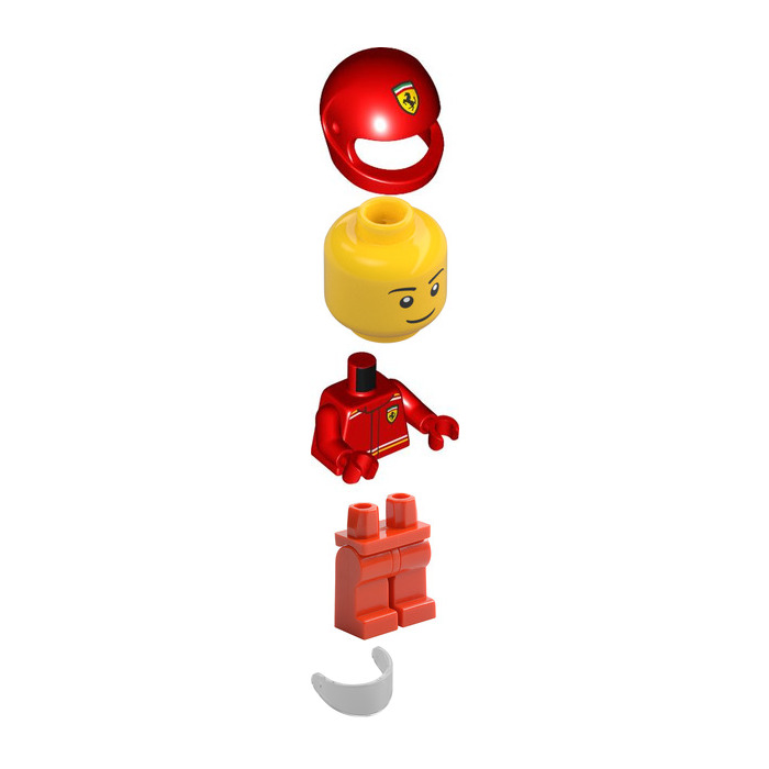 LEGO Scuderia Ferrari Driver Minifigure | Brick Owl - LEGO Marketplace