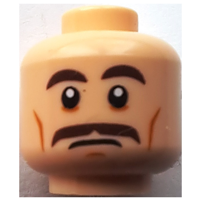 LEGO Security Guard with Helmet Minifigure Head (3626 / 29984) | Brick ...