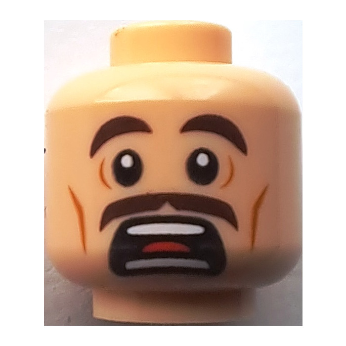 LEGO Security Guard with Helmet Minifigure Head (3626 / 29984) | Brick ...