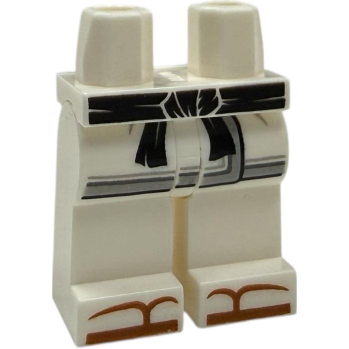LEGO Sensei Wu with White Outfit with Printed Feet Minifigure Hips and ...