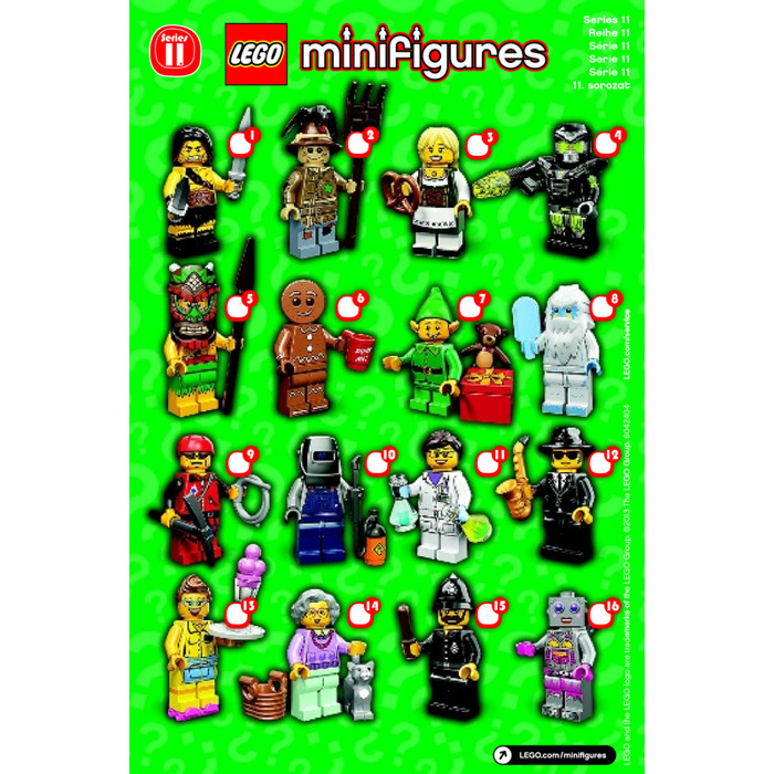 LEGO Series 11 Collectable Minifigures Random Pack Set 71002-0 ...