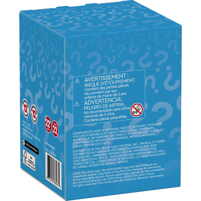 LEGO Series 22 Collectable Minifigures Random Box of 6 Set 66700 ...