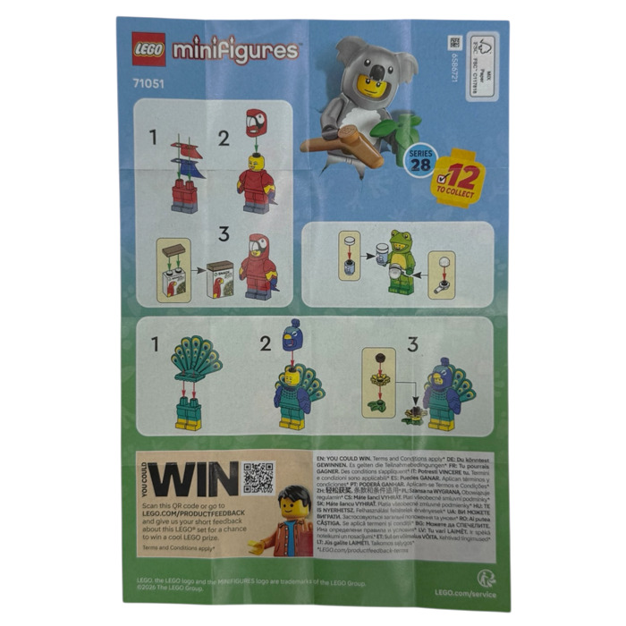 LEGO Series 28 Animals Collectable Minifigures Random Pack Set 71051-0 ...