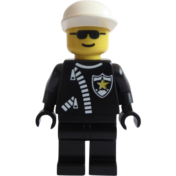LEGO Sheriff in Zipped Suit with White Cap Minifigure | Brick Owl ...