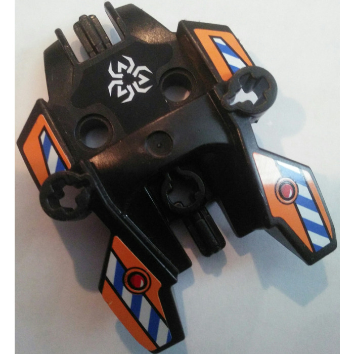 LEGO Shield 5 x 7 x 2 with Axle with Rotor and Blue and White Danger ...