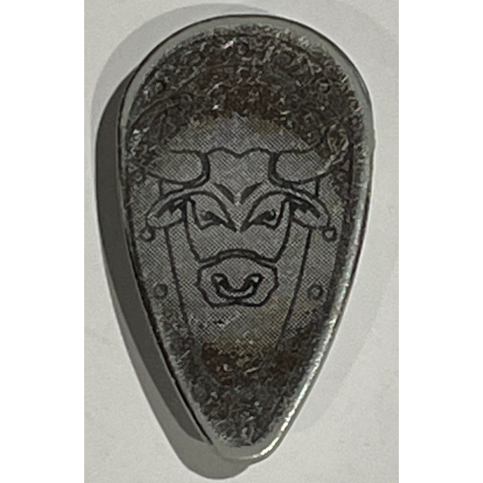 LEGO Shield - Long with Bull Decoration on Chrome (2586 / 84514 ...