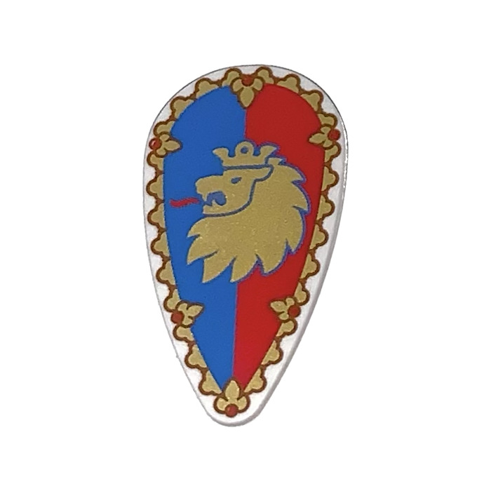 LEGO Shield - Long with Red / Blue and Lion (2586 / 109194) | Brick Owl ...