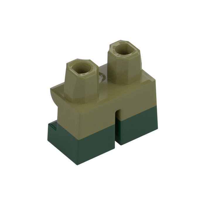 LEGO Short Legs with Dark Green Boots (37679 / 41879) | Brick Owl ...