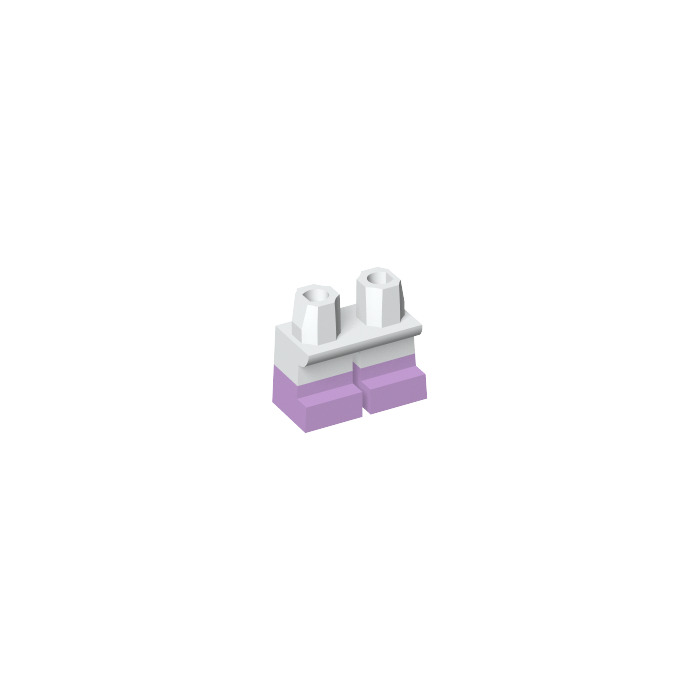 LEGO Short Legs with Short Legs with Lavender Feet (37679 / 41879 ...