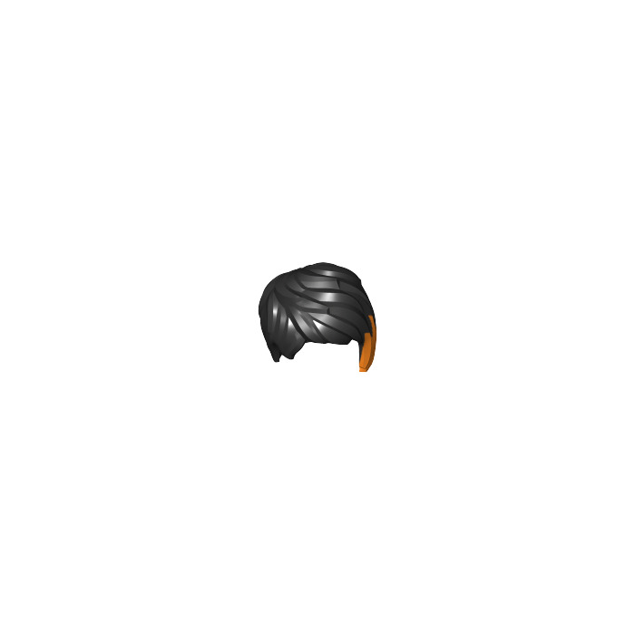 LEGO Short Tousled Hair Swept Left with Orange Highlights (37823 / ...