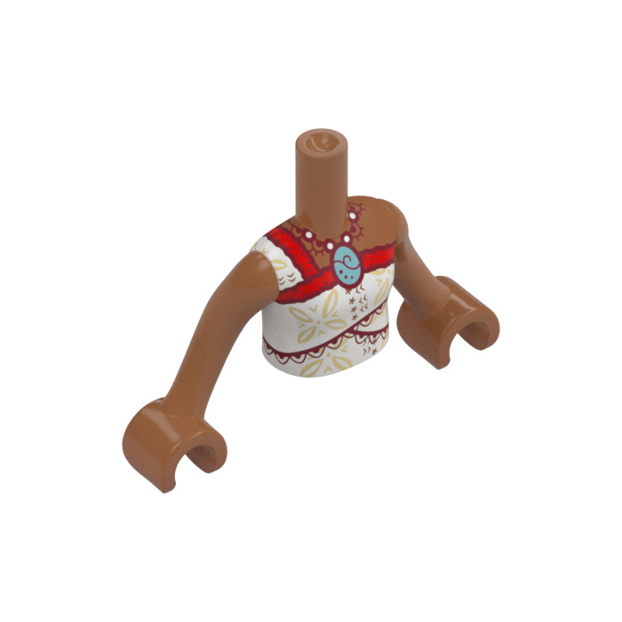 LEGO Moana with Red and White Top Friends Torso (73141 / 92456) | Brick Owl
