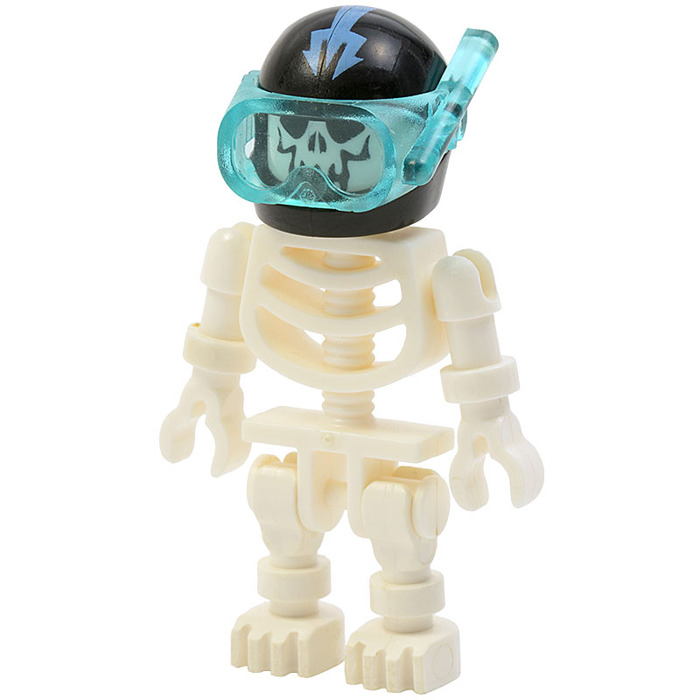 LEGO Skeleton (Evil) with Aquaraiders Helmet Minifigure | Brick Owl