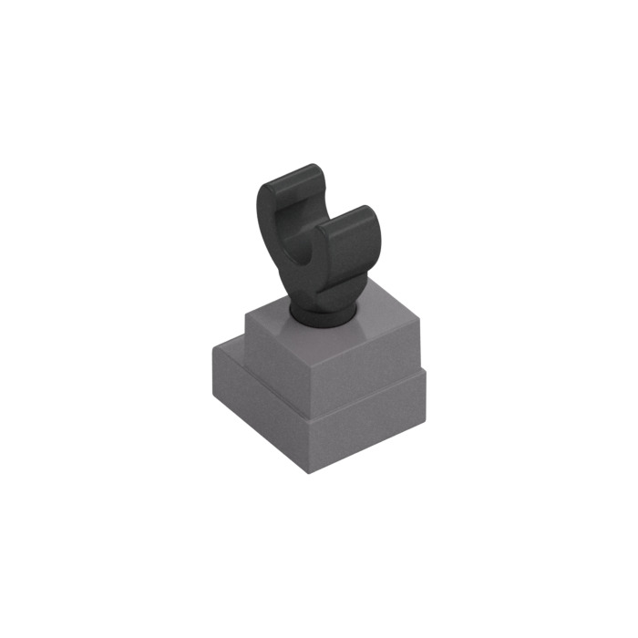 LEGO Skeleton Leg with Pearl Dark Gray Square Foot (93062) | Brick Owl
