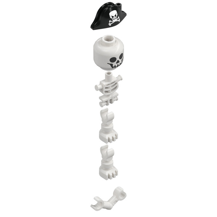 LEGO Skeleton (One Arm and Bicorne Hat) Minifigure | Brick Owl - LEGO ...