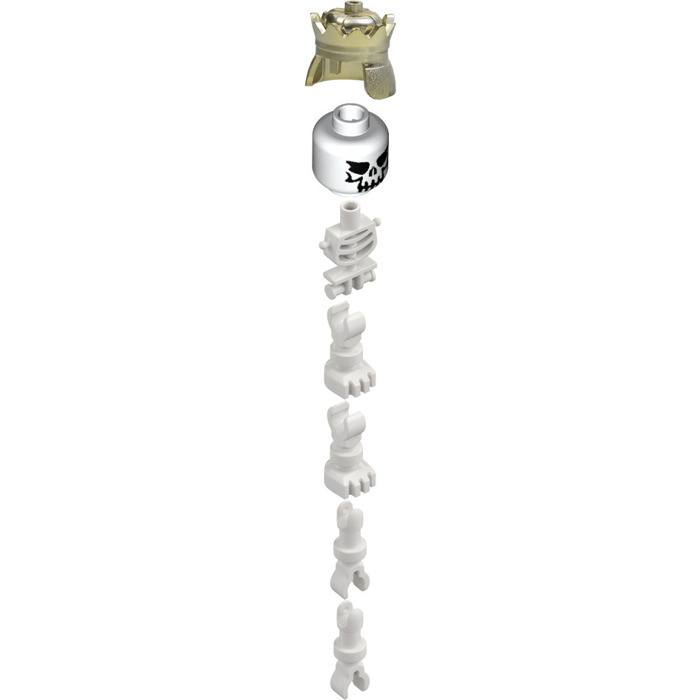LEGO Skeleton with Evil Skull and Crown Minifigure | Brick Owl - LEGO ...