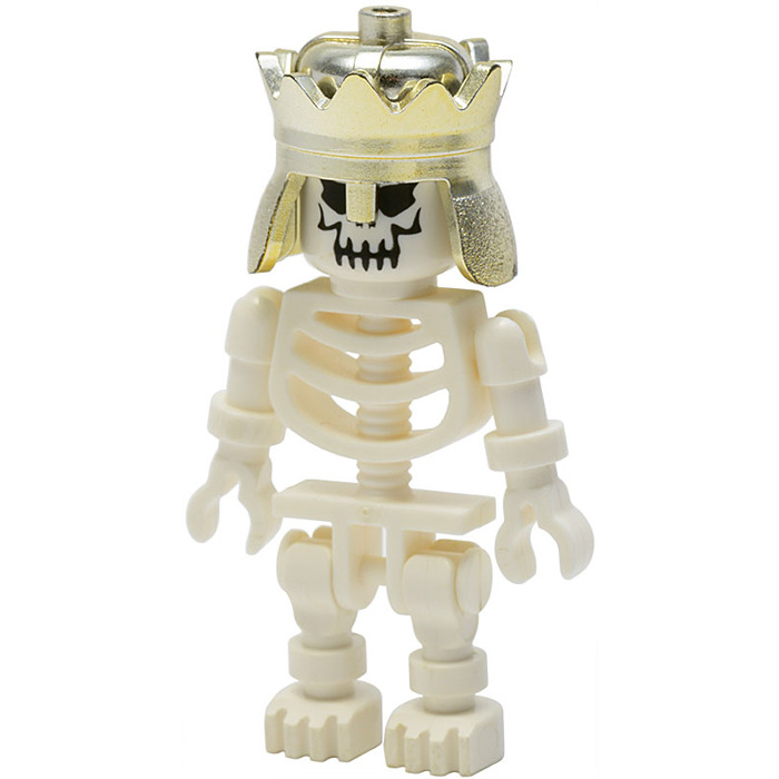 LEGO Skeleton with Evil Skull and Crown Minifigure Inventory | Brick ...