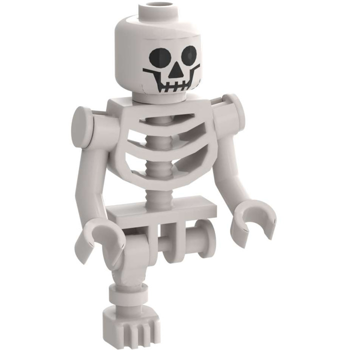 LEGO Skeleton with Single Leg and Vertical Hands Minifigure | Brick Owl