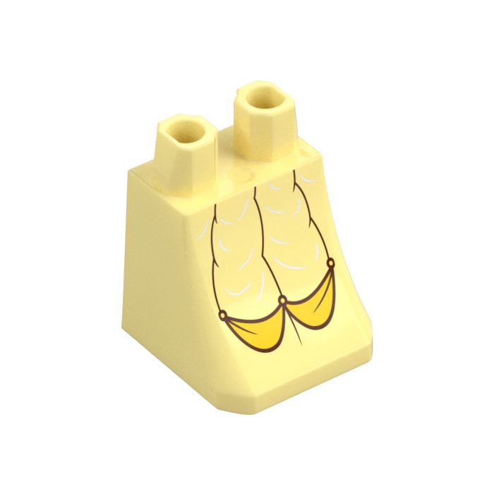 LEGO Skirt with Dress with Ruffles and Yellow Ribbon (36036 / 109675 ...