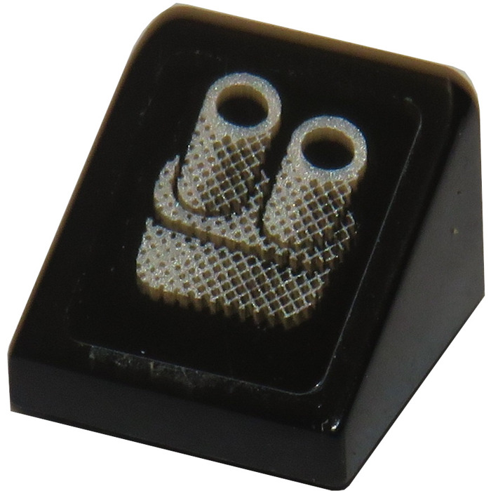 LEGO Slope 1 x 1 (31°) with Twin Exhaust Pipe 8301 Left Sticker (50746 ...