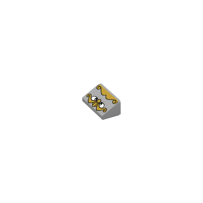 LEGO Slope 1 x 2 (31°) with Chef Bouche Face (78852 / 85984) | Brick Owl