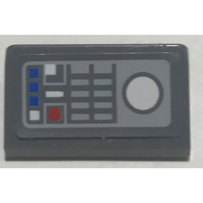 LEGO Slope 1 x 2 (31°) with Control Panel Sticker (85984) | Brick Owl ...