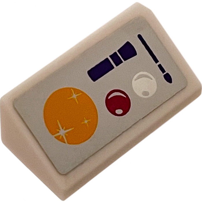 LEGO Slope 1 x 2 (31°) with Makeup, Blush Brush, and Shadow Applicator ...