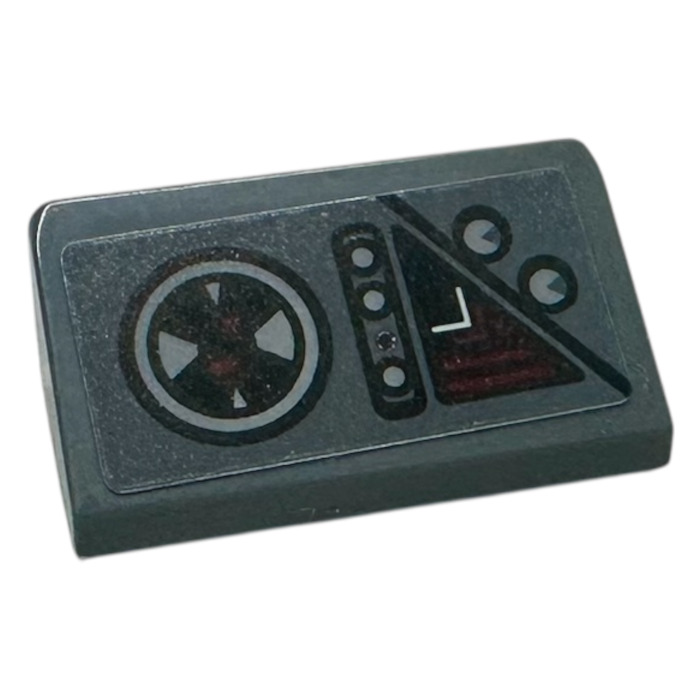 LEGO Slope 1 x 2 (31°) with radar and crosshair with control panel ...