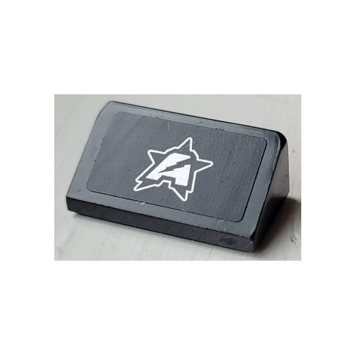 LEGO Slope 1 x 2 (31°) with Ultra Agents logo Sticker (85984) | Brick ...