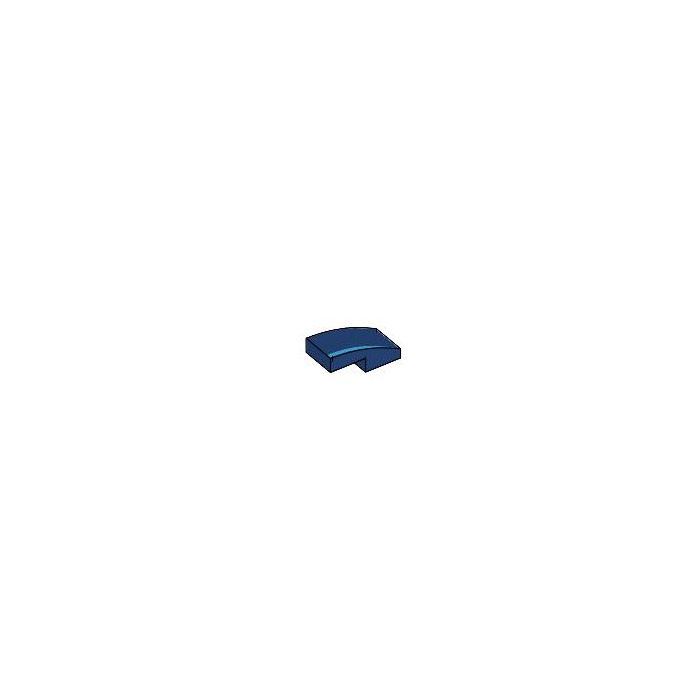 LEGO Slope 1 x 2 Curved with Dark Azure Stripe (Left) (3593) | Brick ...