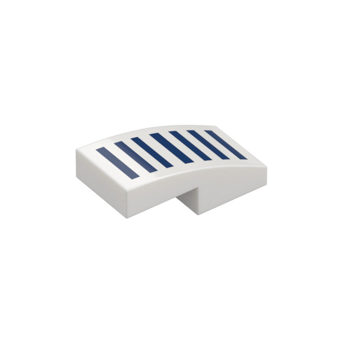 LEGO Slope 1 x 2 Curved with Dark Blue Grille (3593 / 108445) | Brick ...