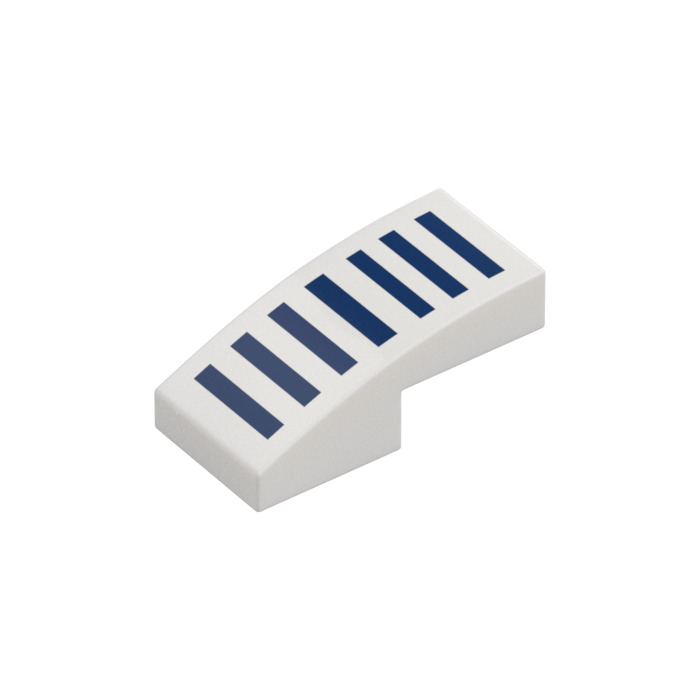LEGO Slope 1 x 2 Curved with Dark Blue Grille (3593 / 108445) | Brick ...