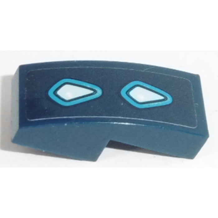 LEGO Slope 1 x 2 Curved with Dragon Tail Scales Sticker (11477) | Brick ...