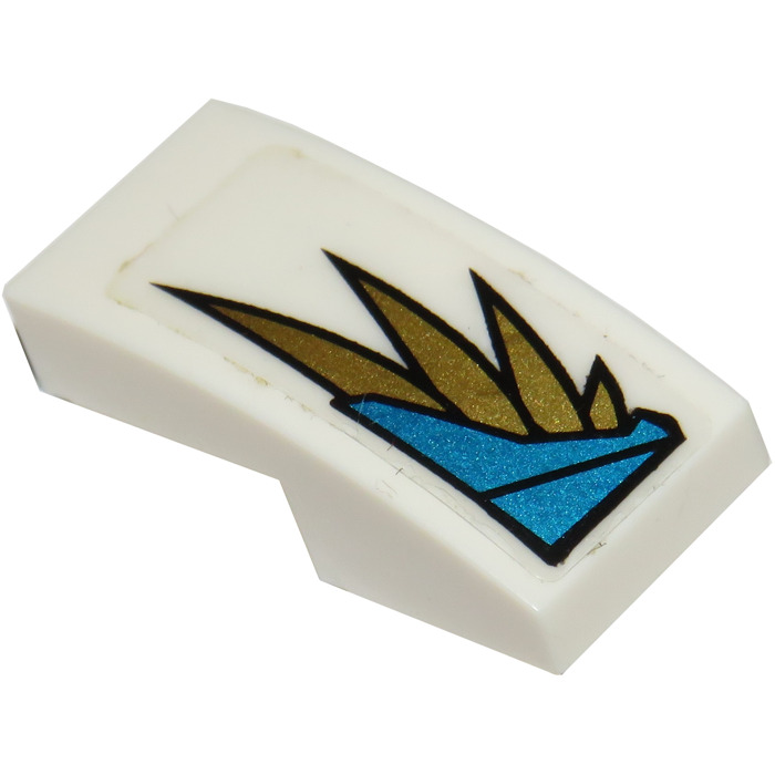 LEGO Slope 1 x 2 Curved with Feather Right From set 70124 Sticker ...