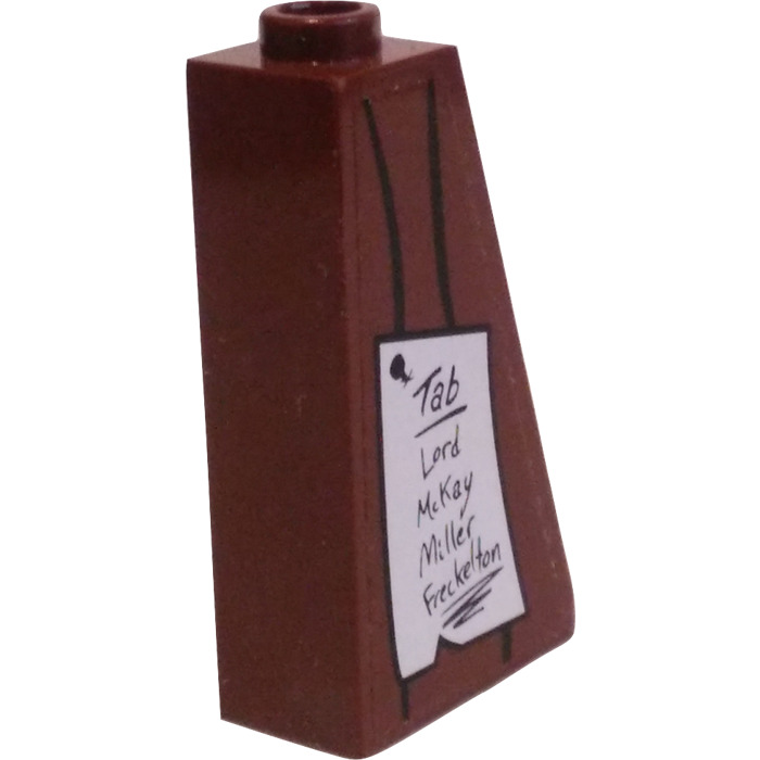 LEGO Slope 1 x 2 x 3 (75°) with Wanted Poster/Bar Tab Sticker with ...