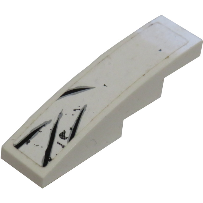 LEGO Slope 1 x 4 Curved with 4 Large Scratches Sticker (11153) | Brick ...