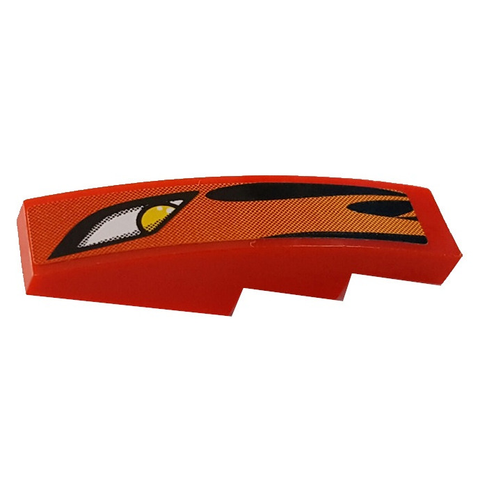 LEGO Slope 1 x 4 Curved with Headlight and Flames (Right) Sticker ...