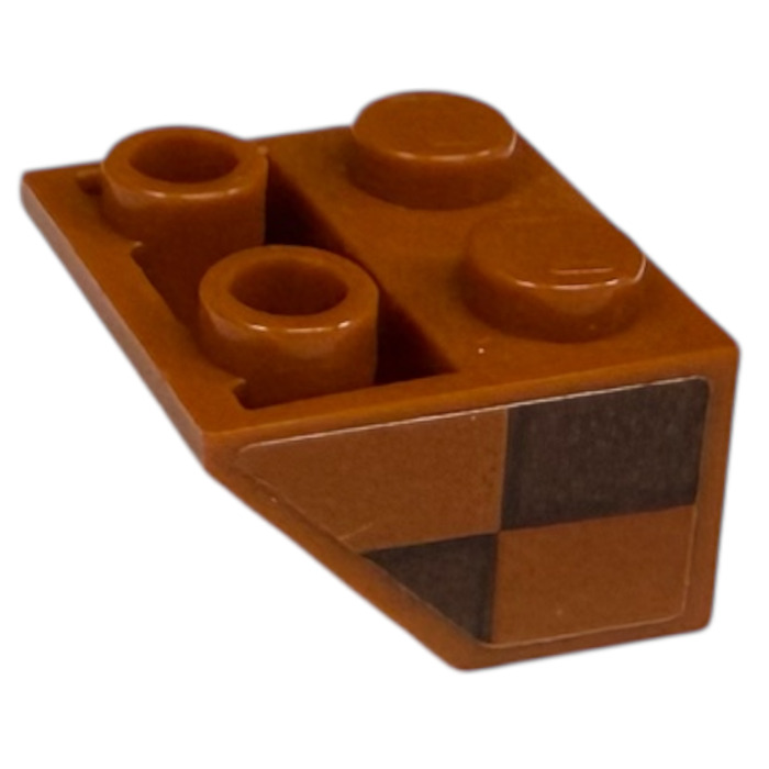 LEGO Slope 2 x 2 (45°) Inverted with dark orange and reddish brown ...