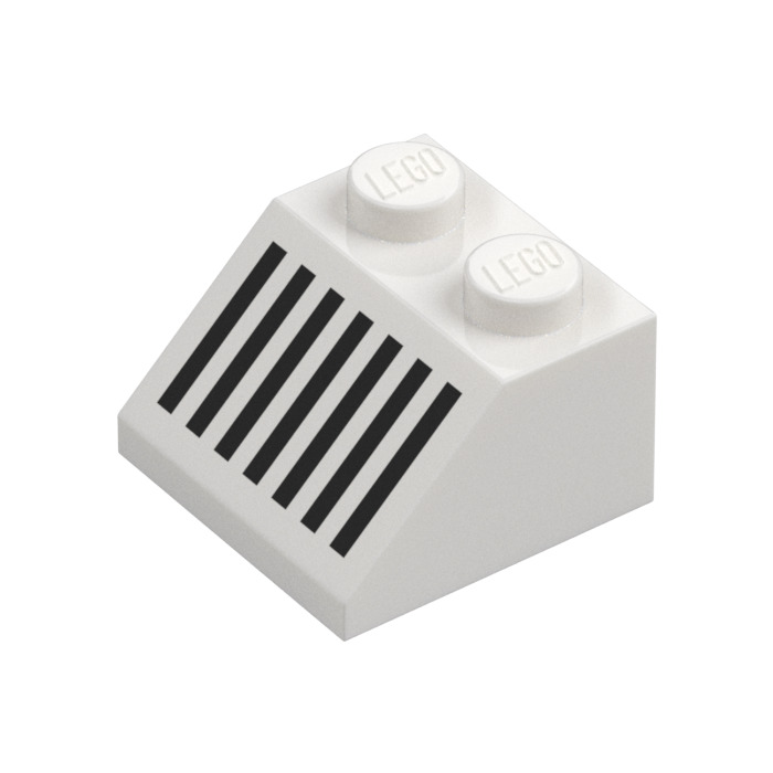 LEGO Slope 2 x 2 (45°) with Black Grille (60186 / 69607) | Brick Owl ...