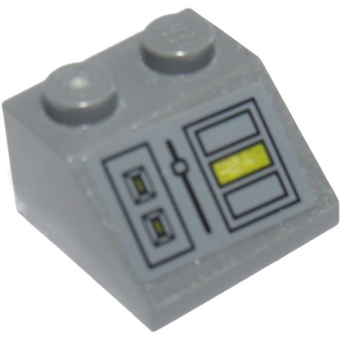 レゴ スロープ 2 x 2 (45°) と Control パネル と 黄色 Rectangle ステッカー (3039) | Brick ...