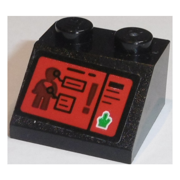 LEGO Slope 2 x 2 (45°) with Digital Screen with Superman, Boxes ...