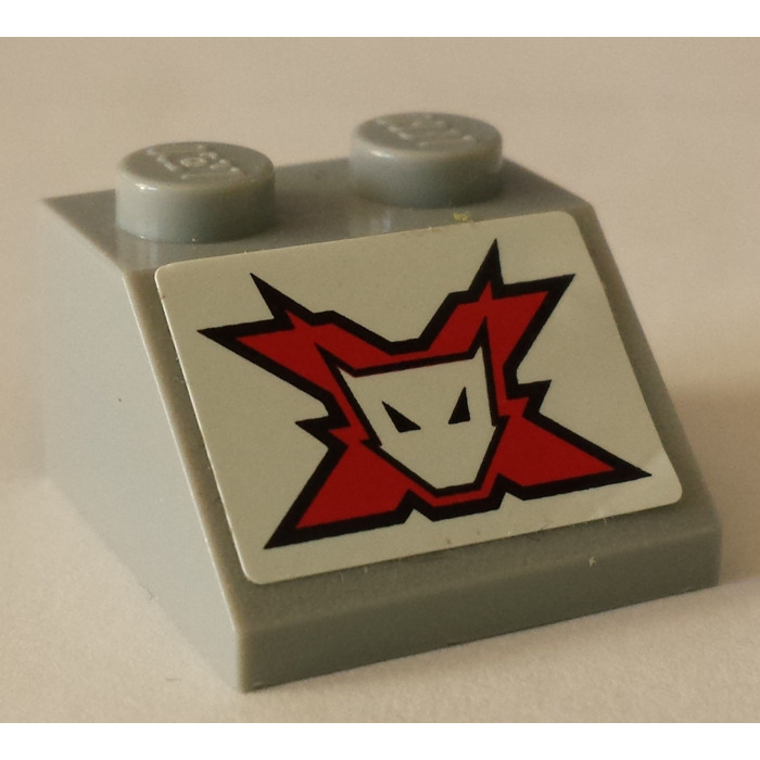 LEGO Slope 2 x 2 (45°) with Team Extreme Logo Sticker (3039 / 6227 ...