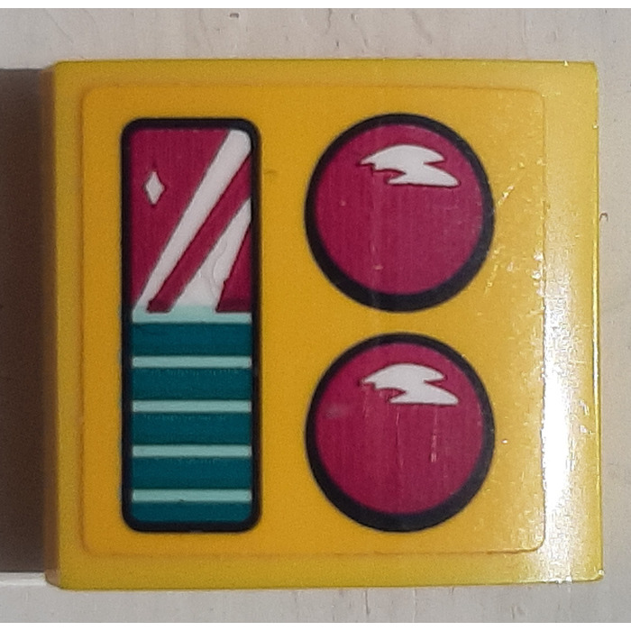 LEGO Slope 2 x 2 Curved with Left Back lights Sticker (15068) | Brick ...