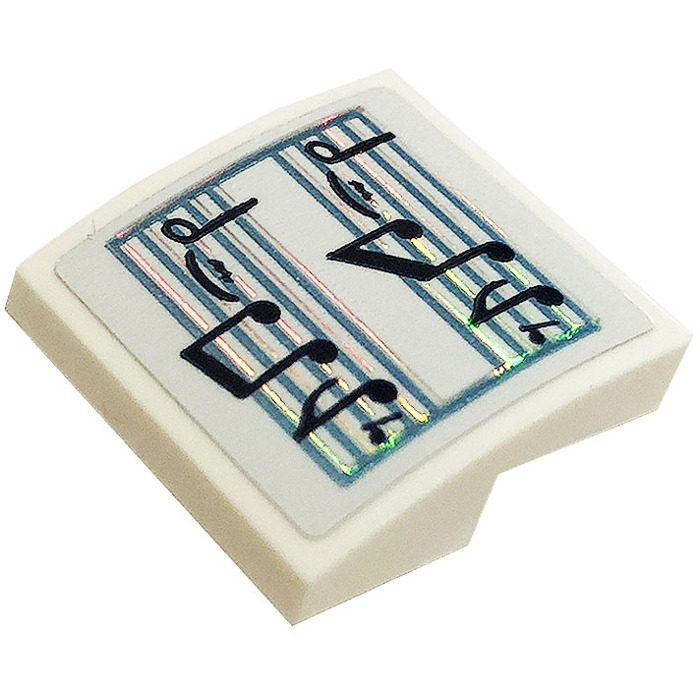 LEGO Slope 2 x 2 Curved with Music Notes Sticker (15068) | Brick Owl ...