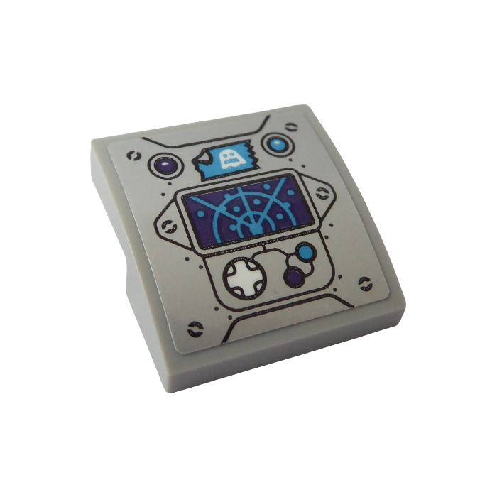 LEGO Slope 2 x 2 Curved with Radar Screen, Buttons and Sprite Sticker ...