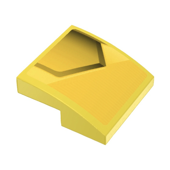 LEGO Slope 2 x 2 Curved with Rear Panel End (Right) Sticker (15068 ...