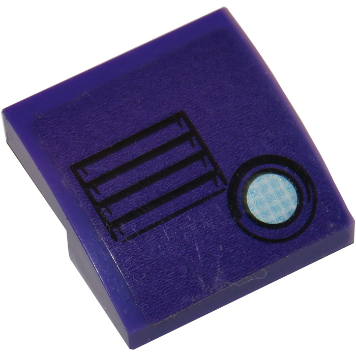 LEGO Slope 2 x 2 Curved with Vent and Headlight Sticker (15068) | Brick ...