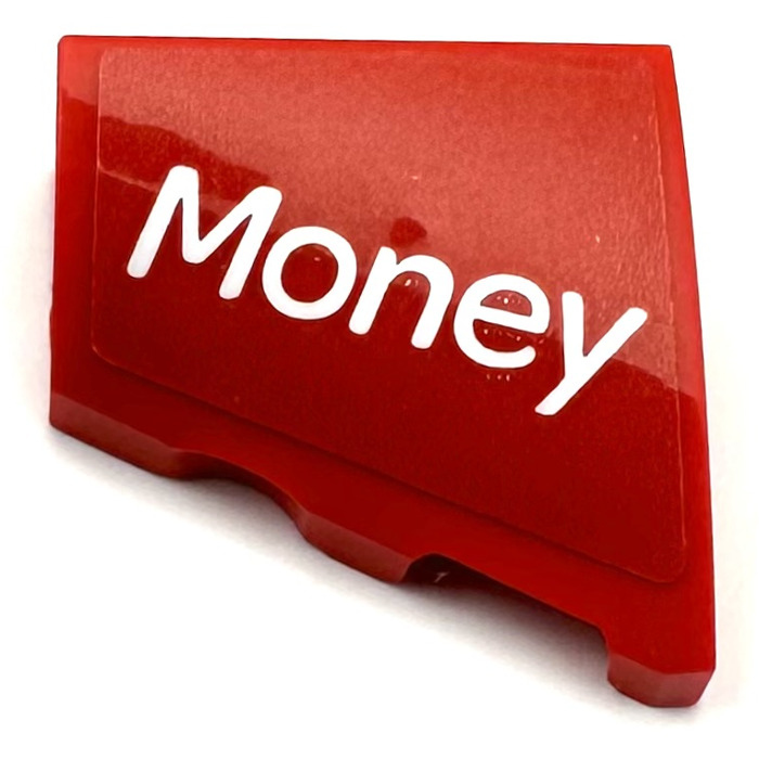 LEGO Slope 2 x 2 x 0.6 Curved Angled Right with Money Sticker (5093 ...