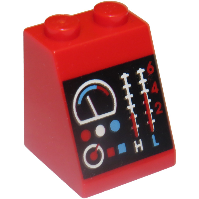 LEGO Slope 2 x 2 x 2 (65°) with Gauges without Bottom Tube (3678 / ...