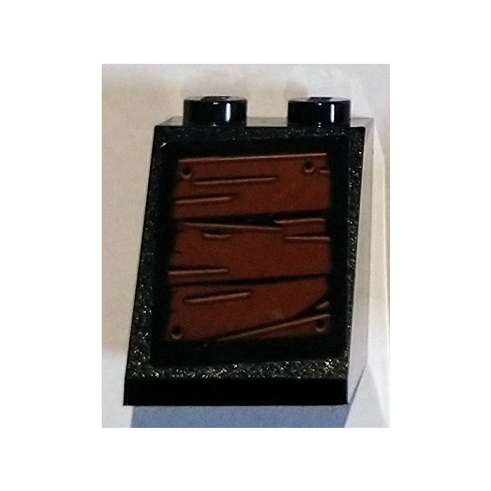 LEGO Slope 2 x 2 x 2 (65°) with Wooden panels (across) Sticker with ...