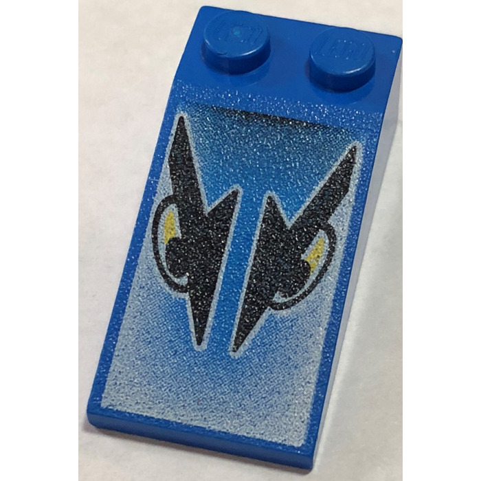 LEGO Slope 2 x 4 (18°) with Two Eye Pattern (30363 / 84338) | Brick Owl